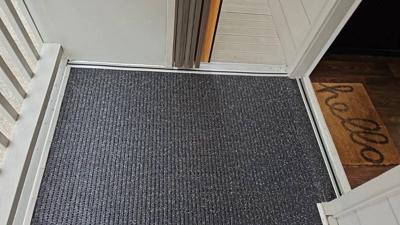 Non-slip matting for ramps, walkways, decks and stairs.