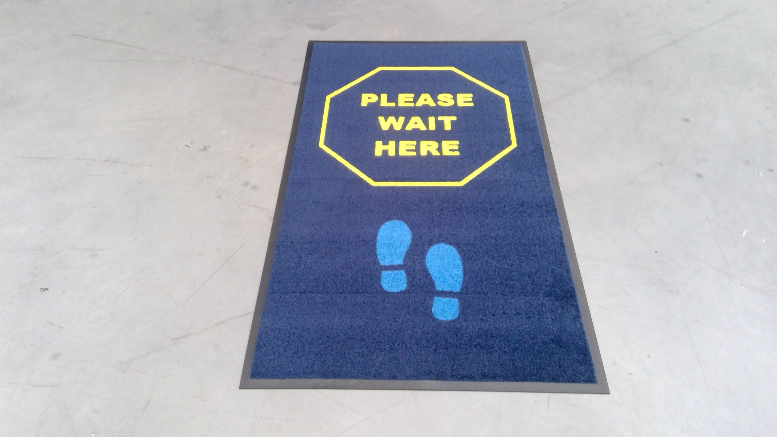 Message mats to help comply with Covid-19 health & safety rules