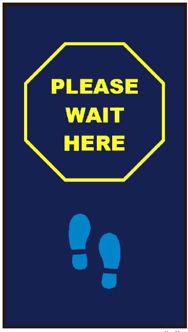 Message mats to help comply with Covid-19 health & safety rules