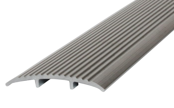 Transition bars remove trip hazards on outdoor matting