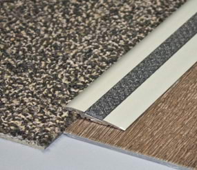 Transition bars remove trip hazards on outdoor matting