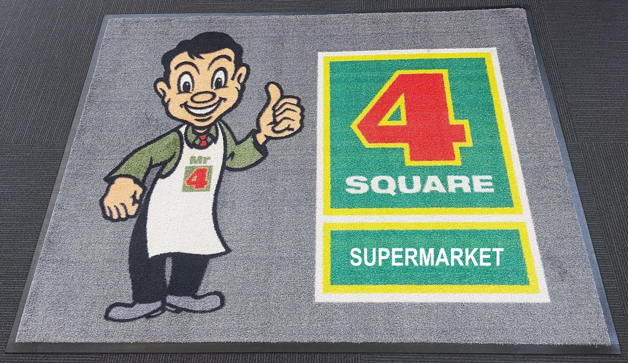 Four Square Supermarket special logo mats